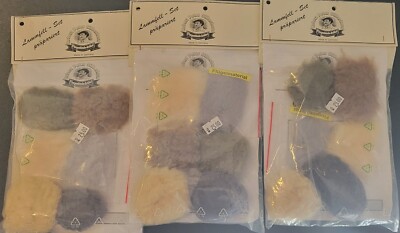 Fly tying materials Lambs wool body dubbing material 3 packs each with ...