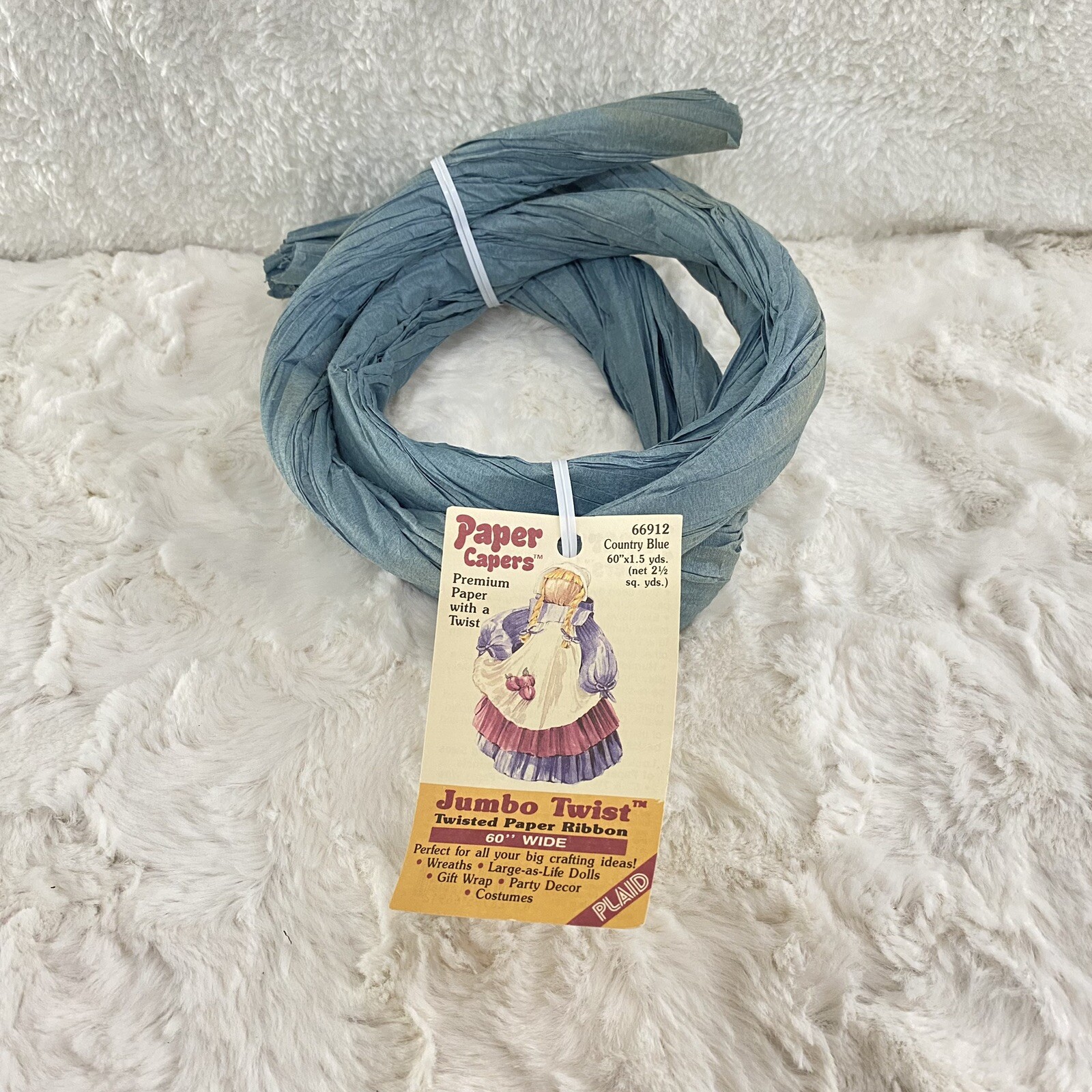 Paper Capers - Premium Paper with a Twist 60" x 1.5 Yds Country Blue ...