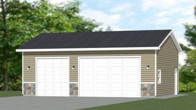 36x28 3-Car Garage -- 1,008 sq ft -- PDF Floor Plan -- Model 11B | eBay