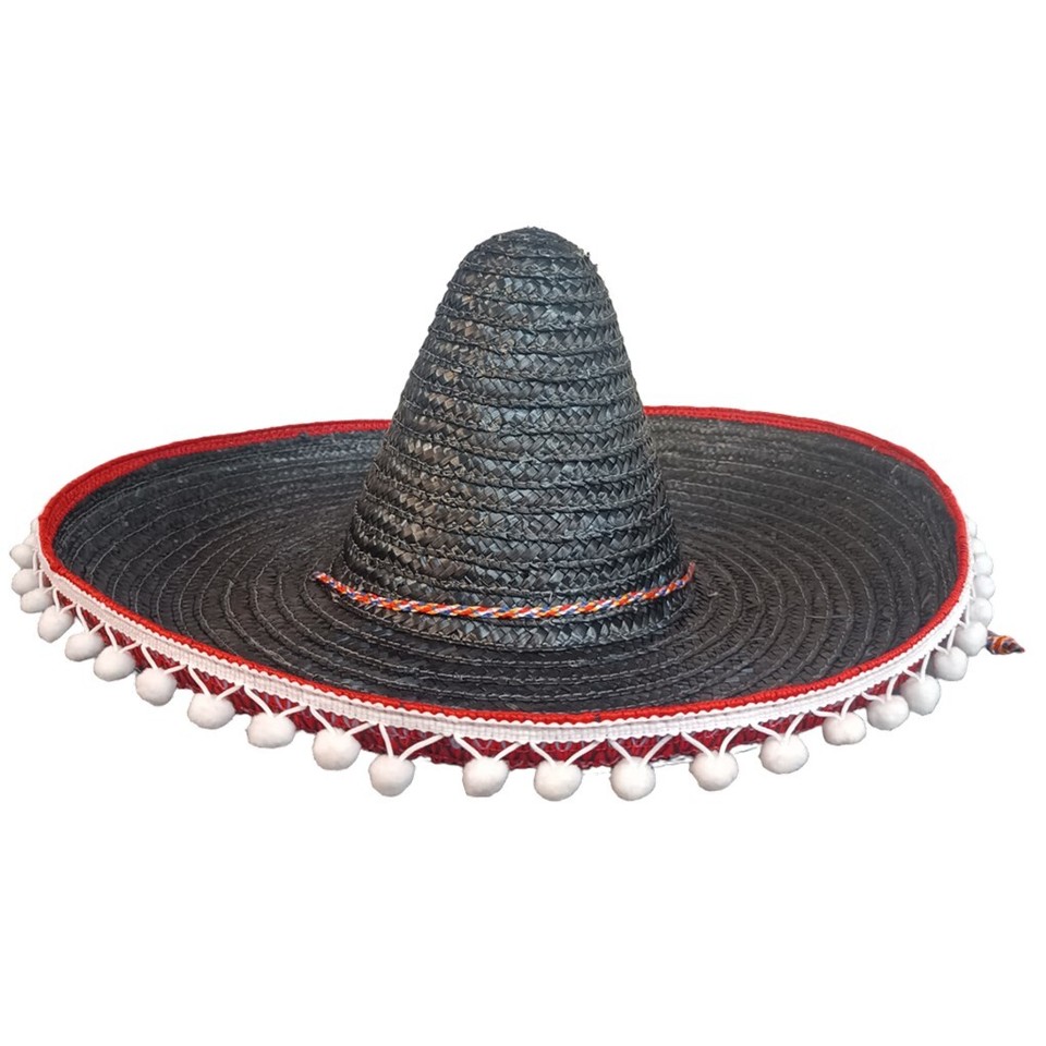 MEXICAN SOMBRERO HAT WESTERN BANDIT FANCY DRESS COSTUME PARTY ACCESSORY ...