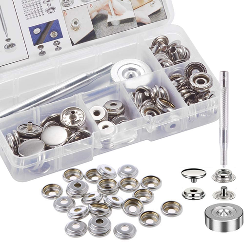Snaps Kit for Boat Cover,Canvas Screws Snaps Buttons Tool Marine Grade ...