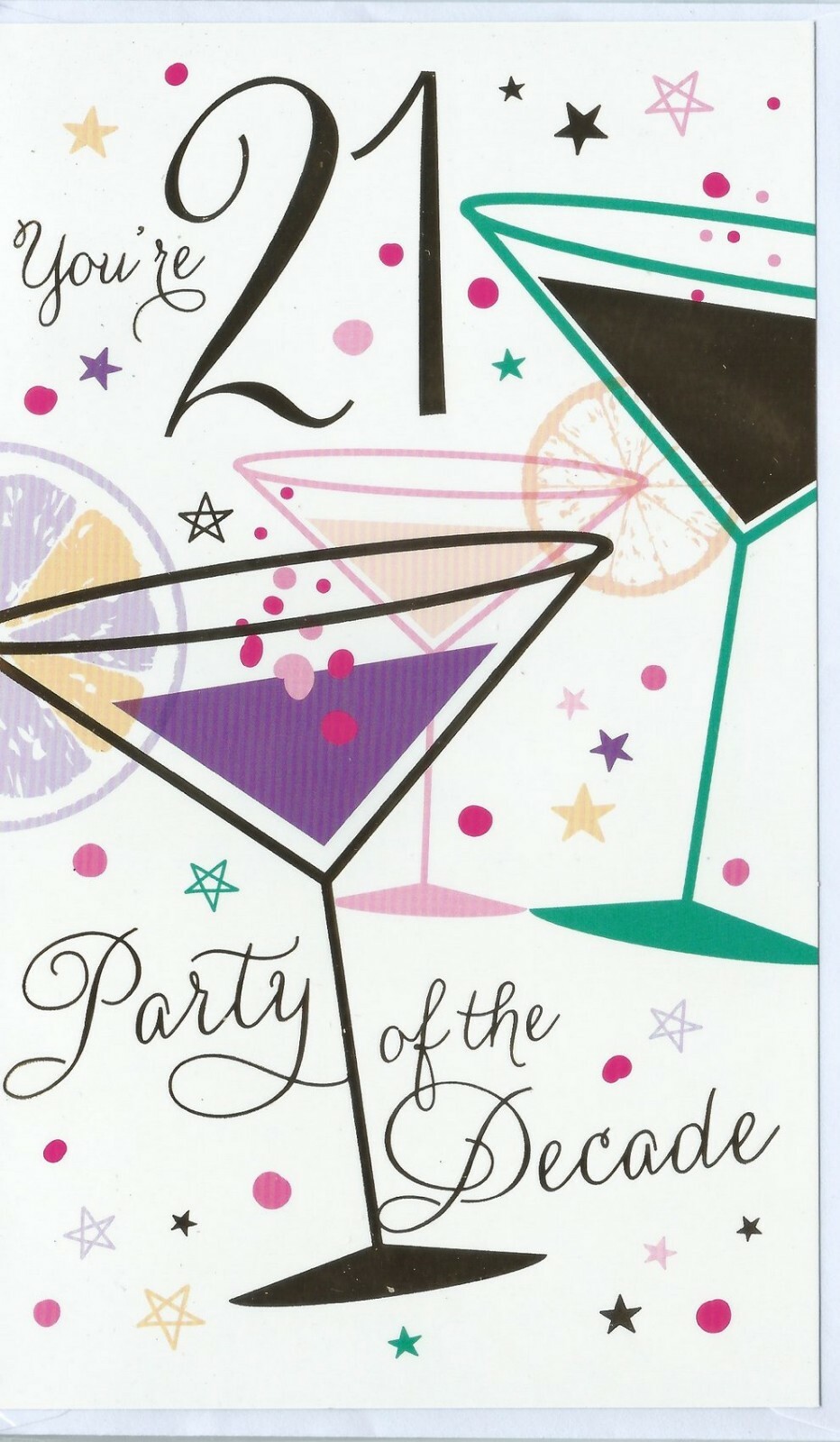 You're 21 Party Of The Decade Card | eBay