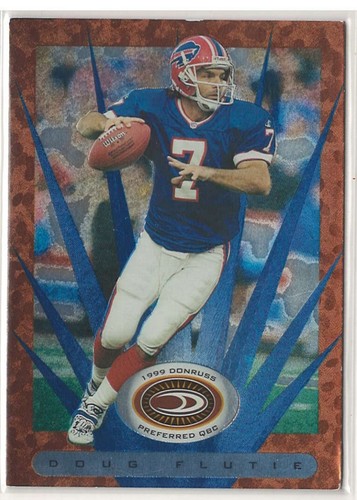 1999 Donruss Preferred QBC Football #15 Doug Flutie Bronze Buffalo ...