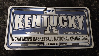 Kentucky Wildcats NCAA License Plate limited edition UK New National ...