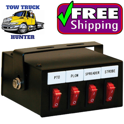 Rocker Switch Box, 4-Function.Rollback,Wrecker,Tow Truck, Flatbed ...