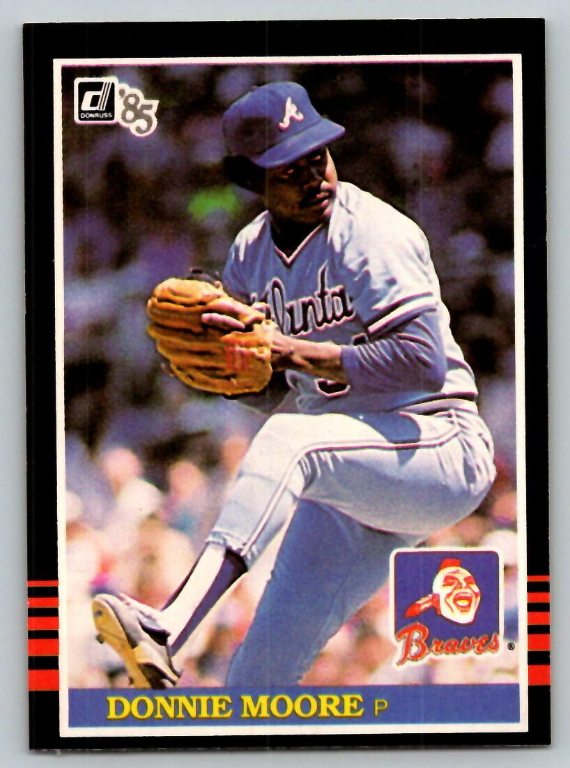 1985 DONRUSS DONNIE MOORE ATLANTA BRAVES #650 | eBay