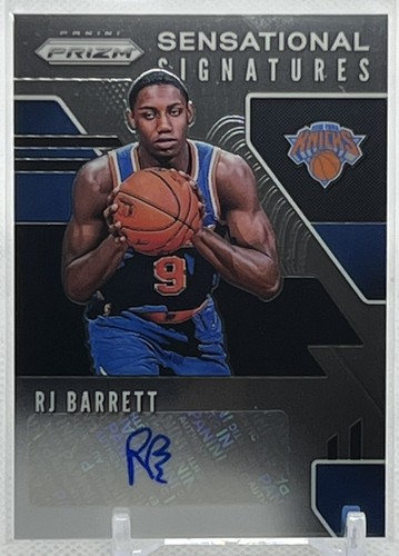💥RJ BARRETT AUTO ROOKIE 2019-20💥PRIZM SENSATIONAL SIGNATURES ROOKIE ...