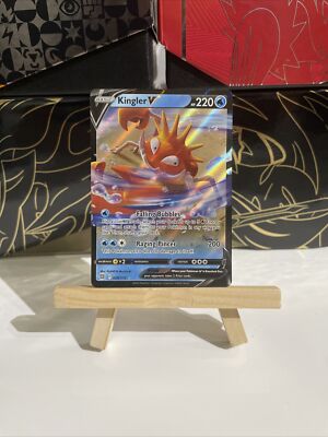 Pokemon Card KINGLER V Ultra Rare 028/172 BRILLIANT STARS *MINT* | eBay ...