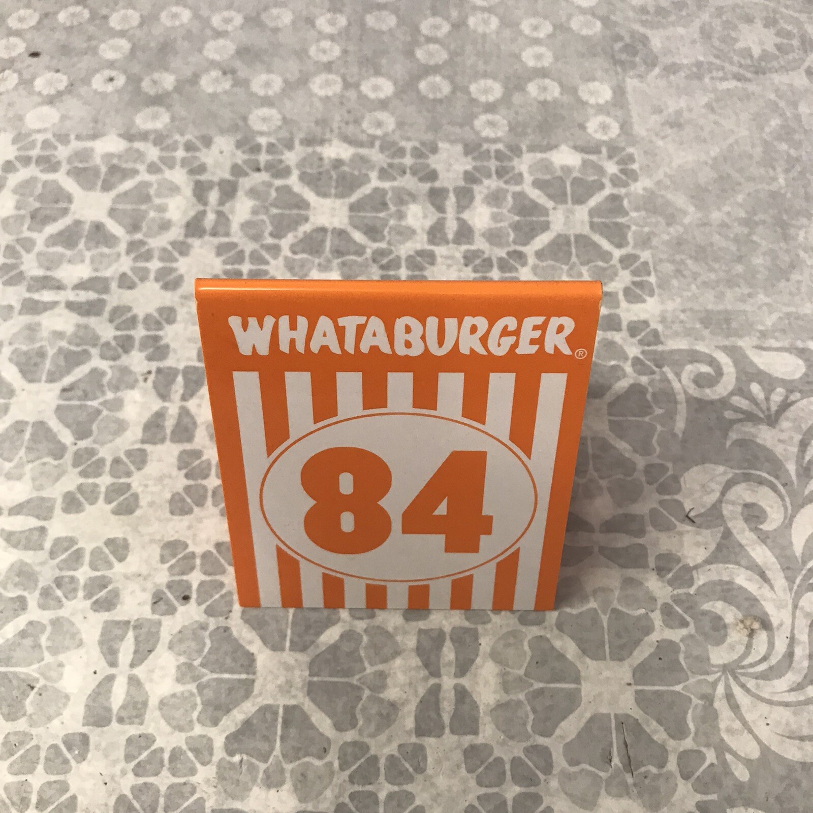 WHATABURGER TABLE TENT No. 84 Place CARD TEXAS HAMBURGER RESTAURANT #84 ...