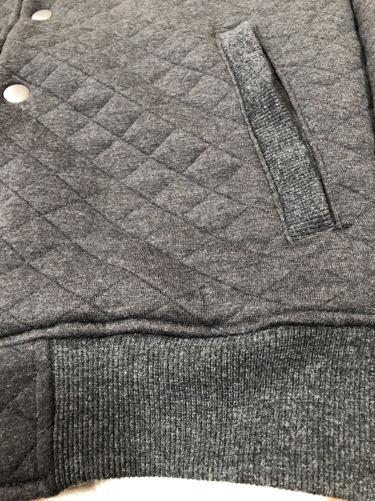 Marine Layer Jacket Hooper Quilted Bomber Dark Grey Men Small | eBay