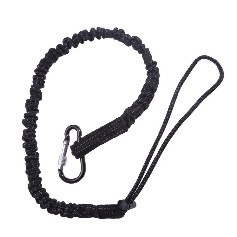 Extendable Clip Bungee Cord Portable Tool Tether Safety Rope Roofer ...