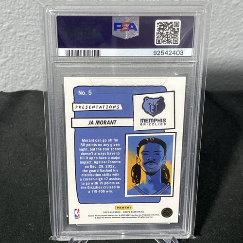 2023 Ja Morant - NBA Hoops Panini Presentations-CASE HIT-RARE-PSA 10 | eBay