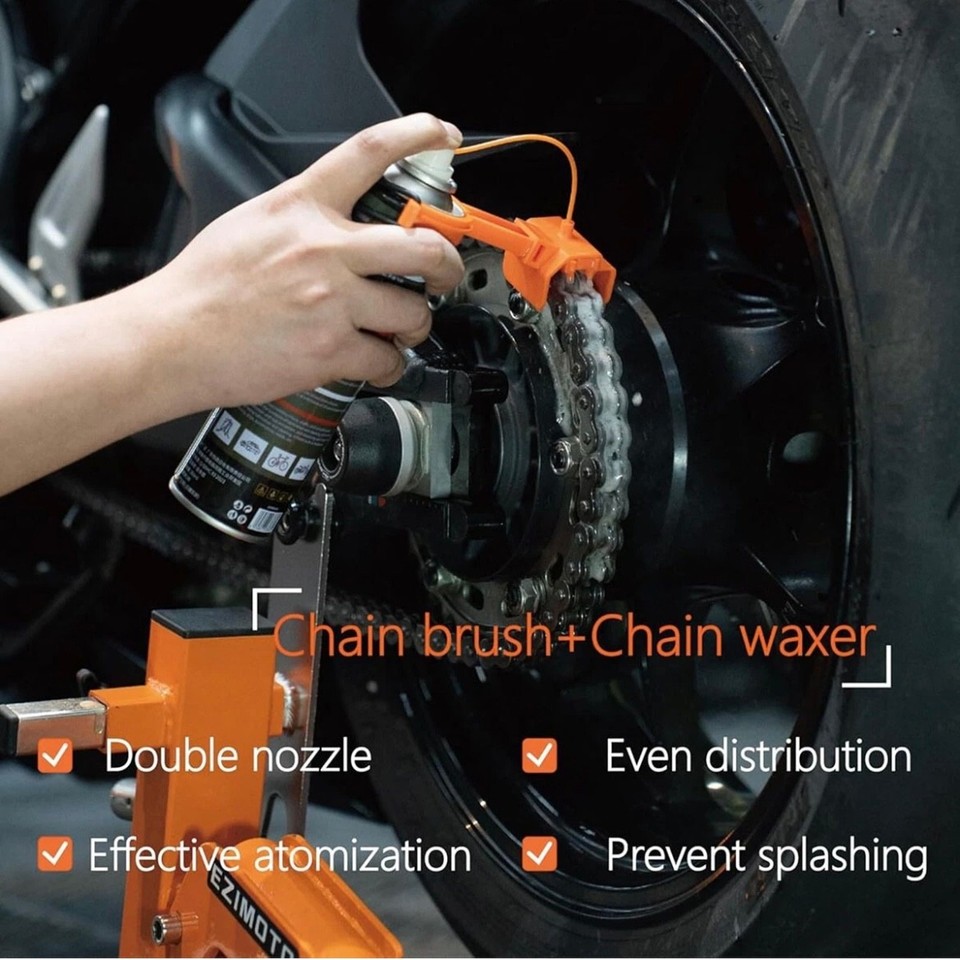 Motorcycle Chain Cleaning Kit, Bike Chain Oiler, Chain Lube Tool Kit ...