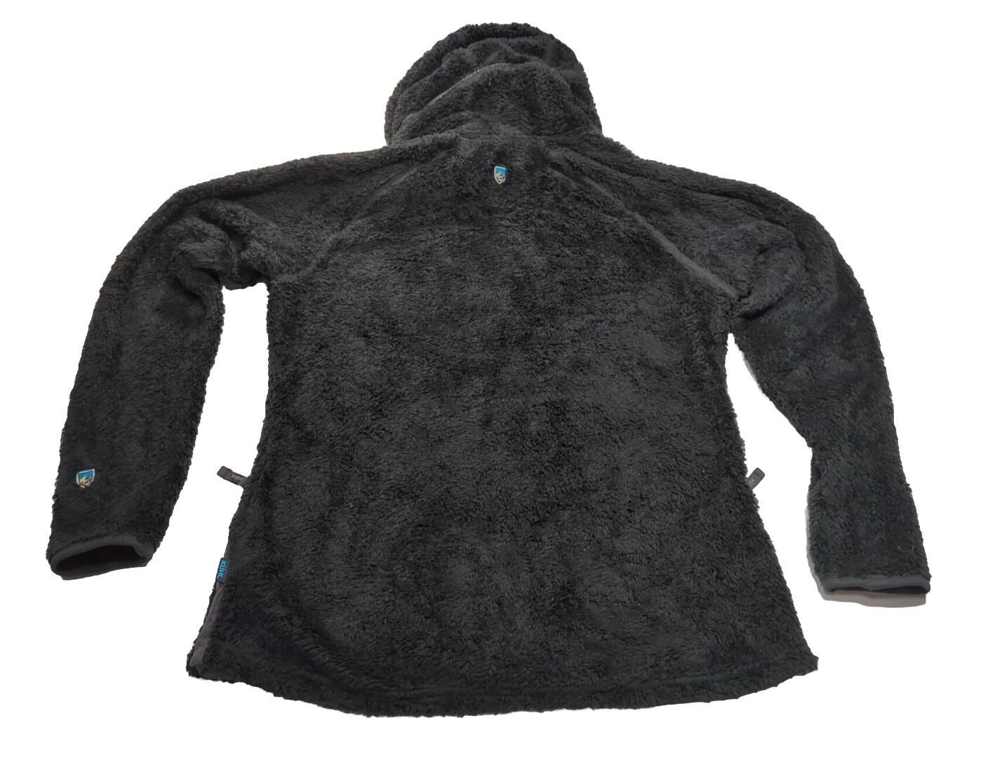 Kuhl Flight Fuzzy Black Hooded Flight Jacket Womens S… - Gem