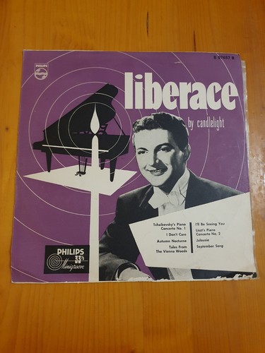 Liberace. 10 Inch Album. Vinyl. By Candlelight. Philips Record. 1950's ...