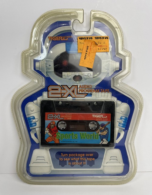 Tiger Electronics 2xl Talking Robot Cassette Player Tape Sports World ...