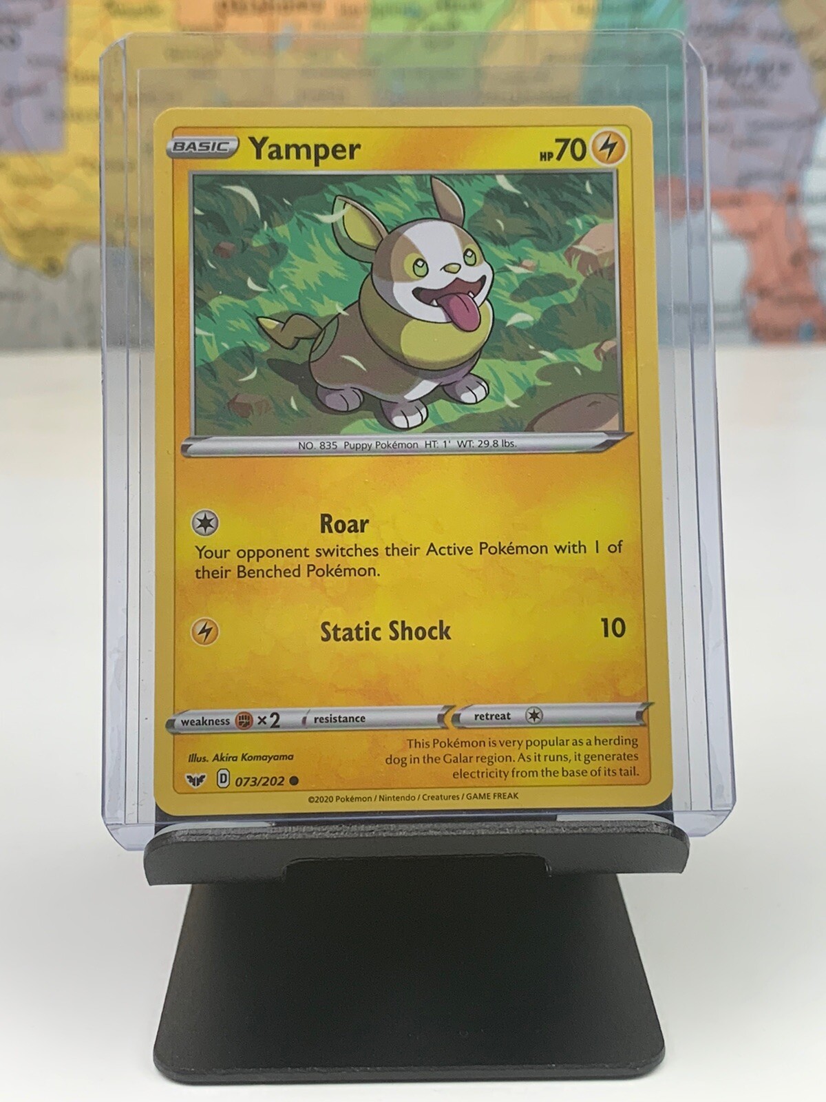 SHIPS SAME DAY Pokemon Card NM/M Yamper 073/202 Basic Lightning Type ...