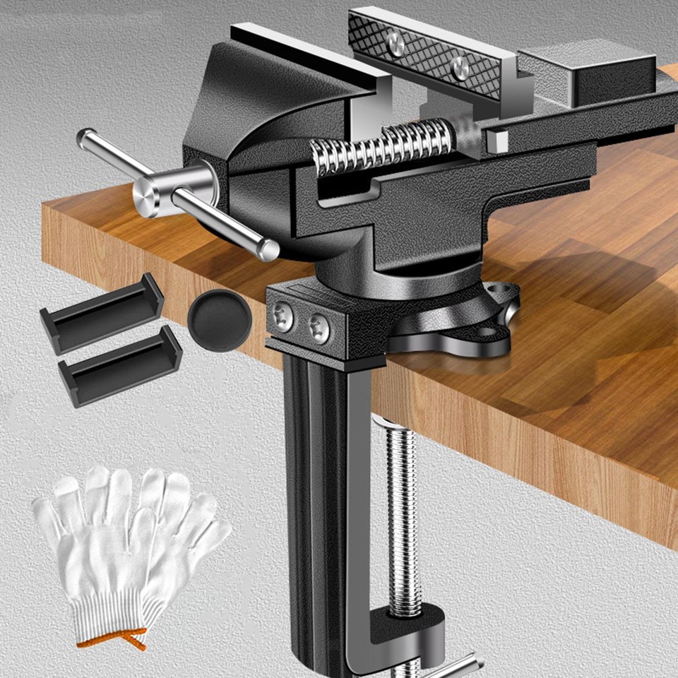 Table Vise Bench Vise 360 Degree Rotating Tabletop Clamp Clamp on Vise ...