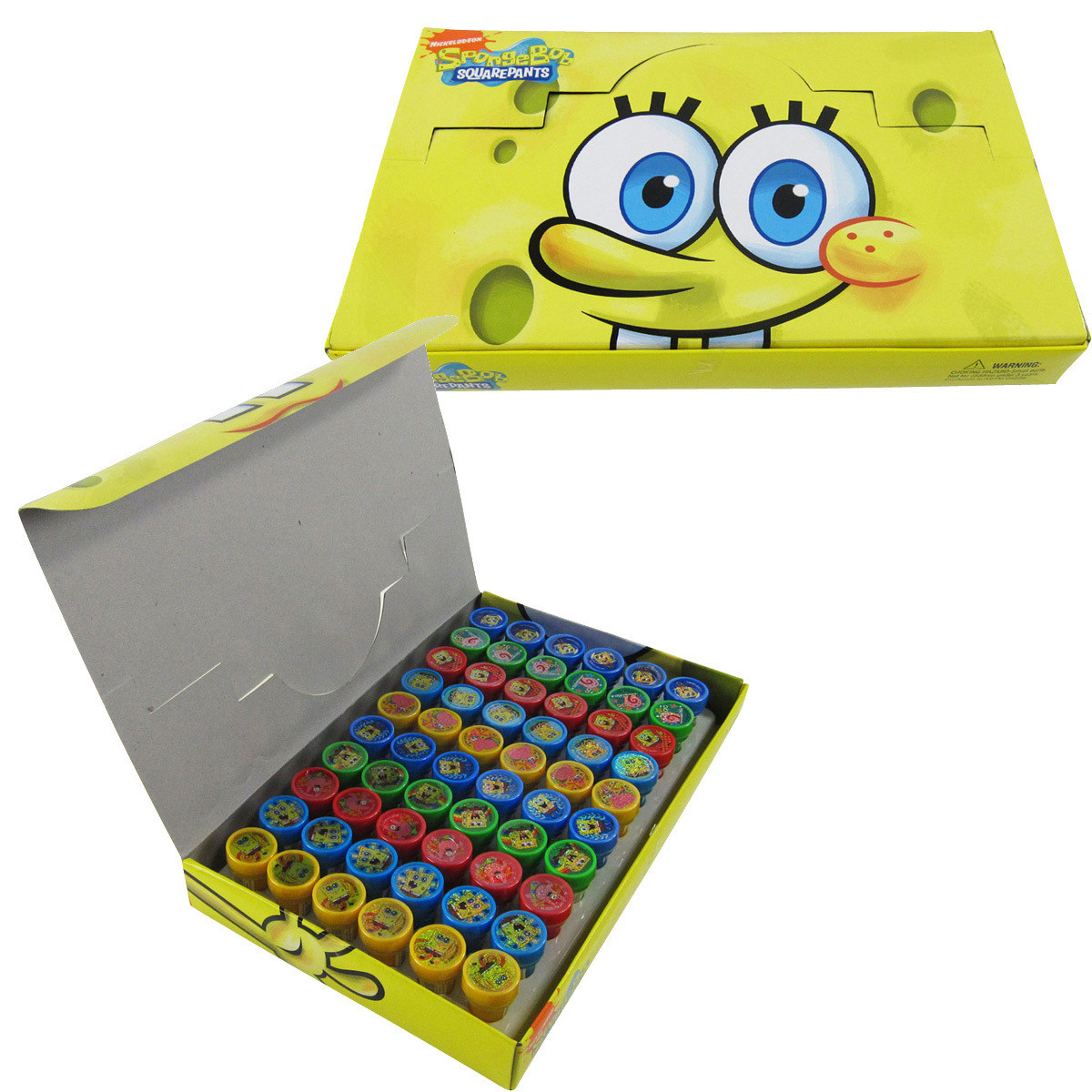 60pc SpongeBob SquarePants Self Inking Stamp Set Kid School Supplies ...