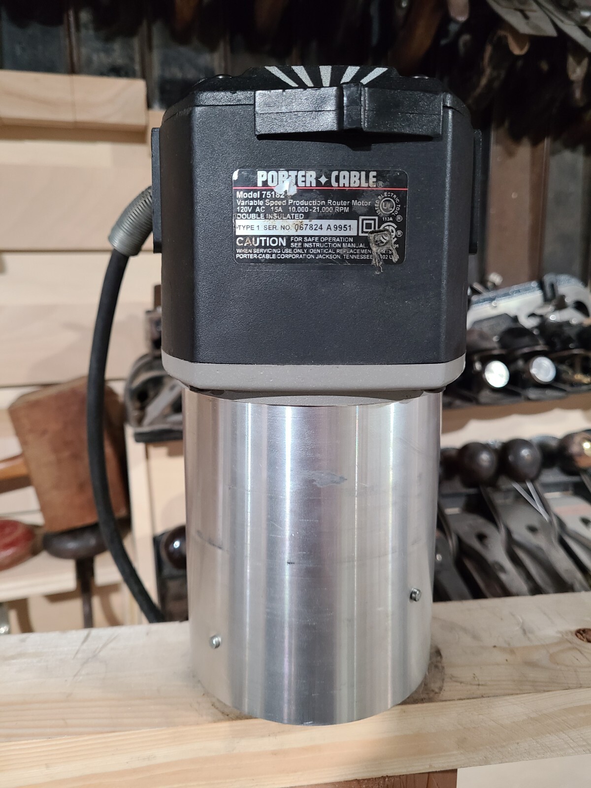 Porter Cable 7518 75182 3-1/4HP Variable Speed Production Router Motor ...