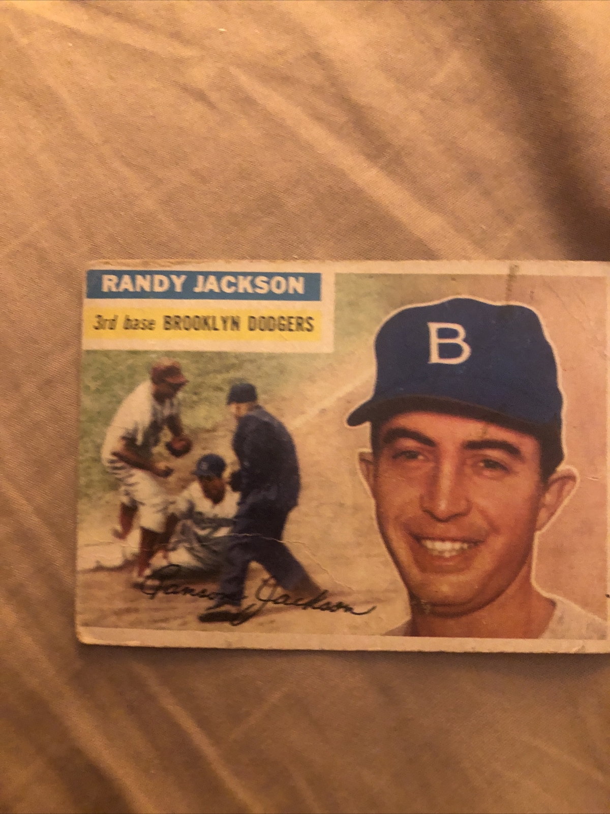 Brooklyn Dodgers Randy Jackson 1956 Topps #223 | eBay