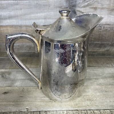 Vintage Oneida Pitcher with Lid Silver 64oz | eBay