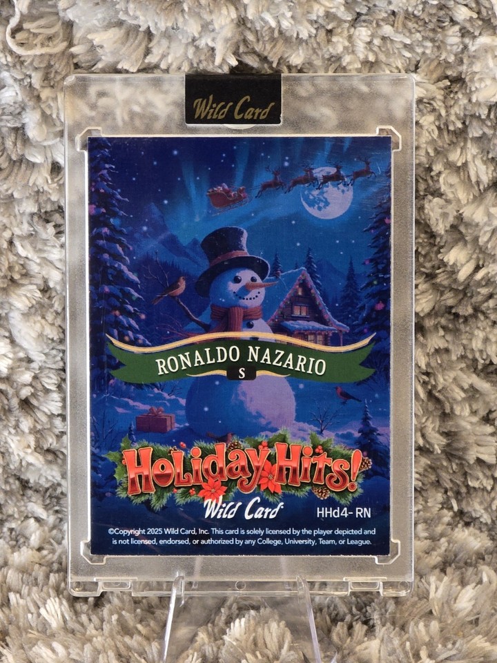 2025 Wildcard Soccer Holiday Hits Ronaldo Nazario /4 Sealed Card No ...