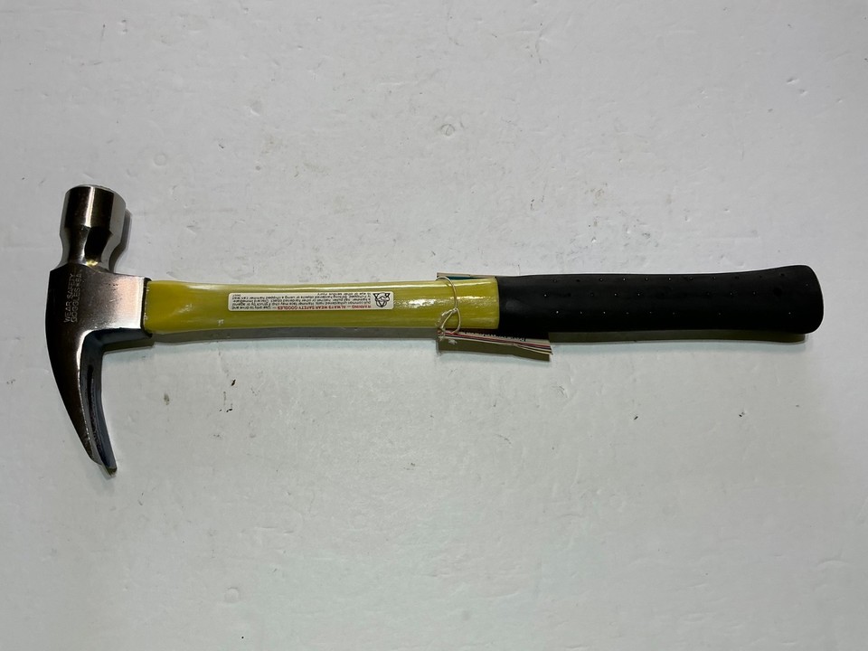 Vaughan USA (NOS) FS999ML 20oz Fiberglass Handle Rip Hammer w/ Checked ...