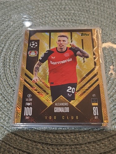Match Attax UEFA 24/25 Trading Card Alejandro Grimaldo 100 Club | eBay.de