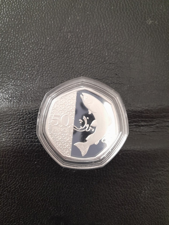 2023 King Charles Atlantic Salmon 50p Fifty Pence Coin Circulated, No ...