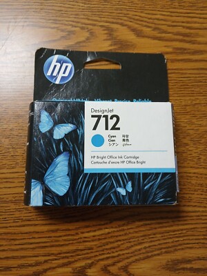 HP 712 29-ml Cyan DesignJet Ink Cartridge, 3ED67A Exp 05/2023 | eBay