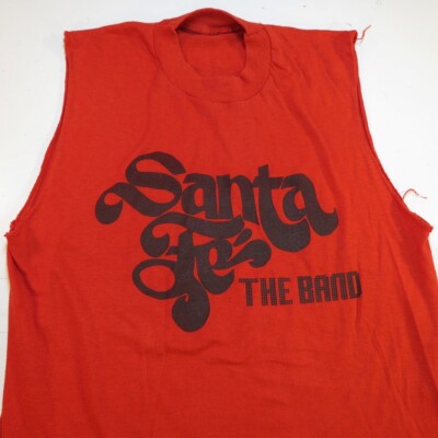 VINTAGE 1970's 70s SANTA FE THE BAND Concert Tour TANK TOP T SHIRT Mens ...