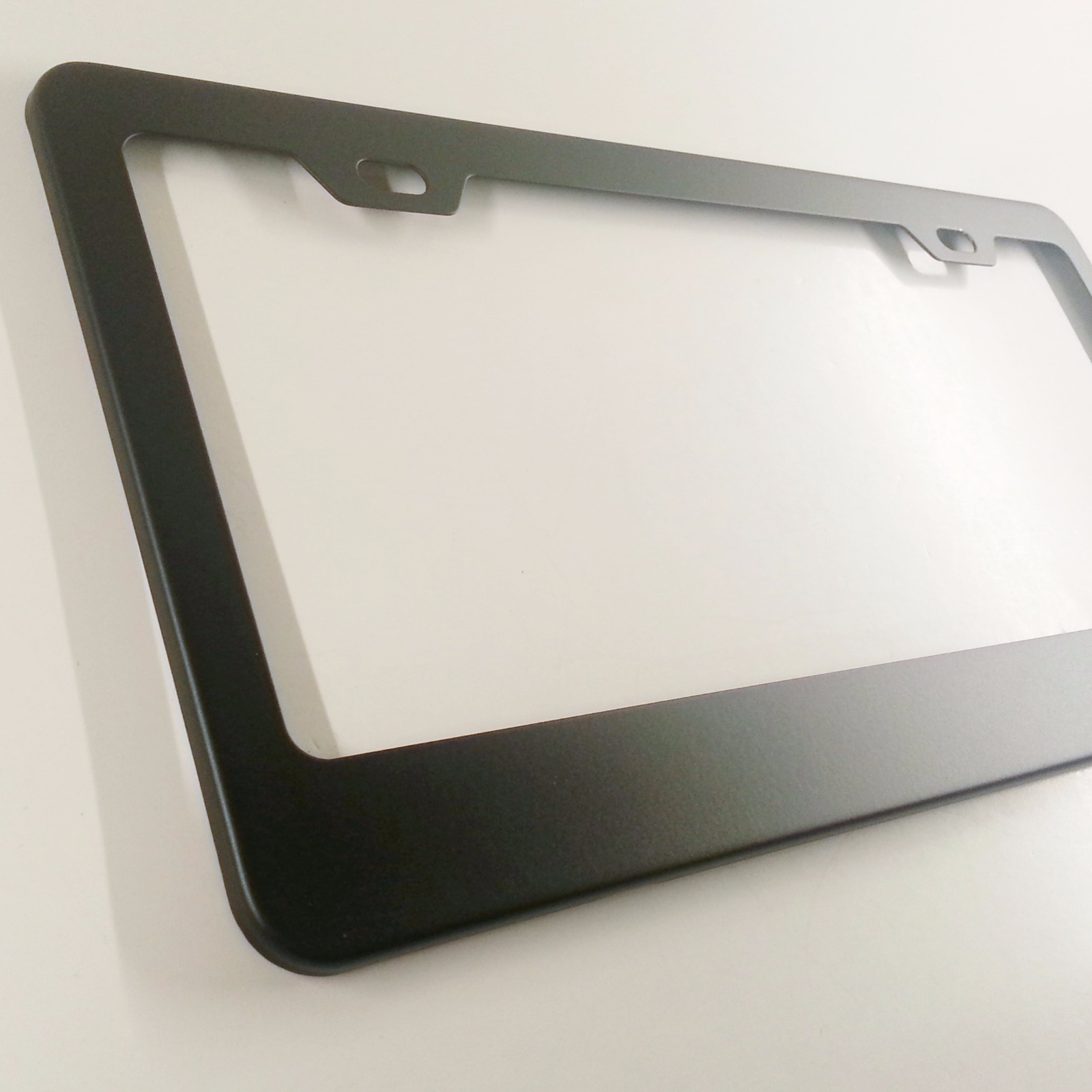 Powder Coated Matte Black Stainless Steel License Plate Frame Bracket ...