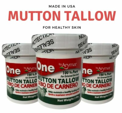 Mutton Tallow/Sebo de Carnero Oint 2 oz for Healthy Skin 100% Pure [3 ...