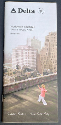 Delta Airlines Timetable Effective January 7, 2004 | eBay