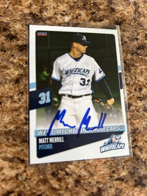 Matt Merrill Signed 2024 West Michigan Whitecaps Tigers Team Set Auto ...