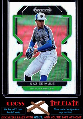 1-2022 Panini Prizm Draft Picks Silver Prizm Nazier Mule Cubs #PDP113 ...