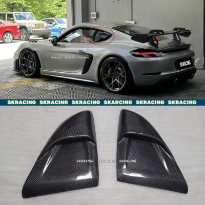 Fits 17-24 Porsche Cayman 718 982 Real Carbon Fiber Rear Window Louver ...