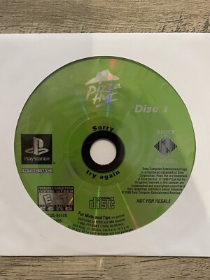 Pizza Hut Demo Disc 1; Loose (Sony Playstation 1, 1999) | eBay