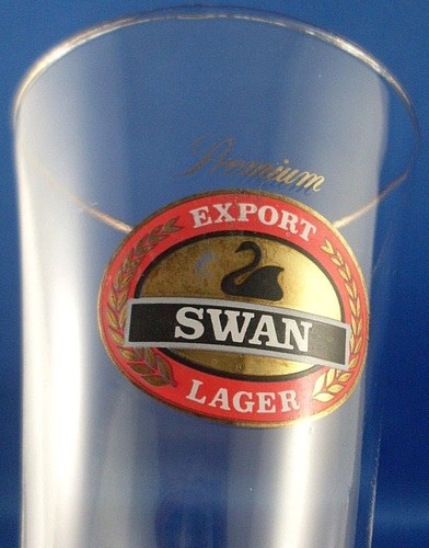 CLEARANCE!! Retro EXPORT SWAN LAGER BEER Glass Man Cave Advertising ...