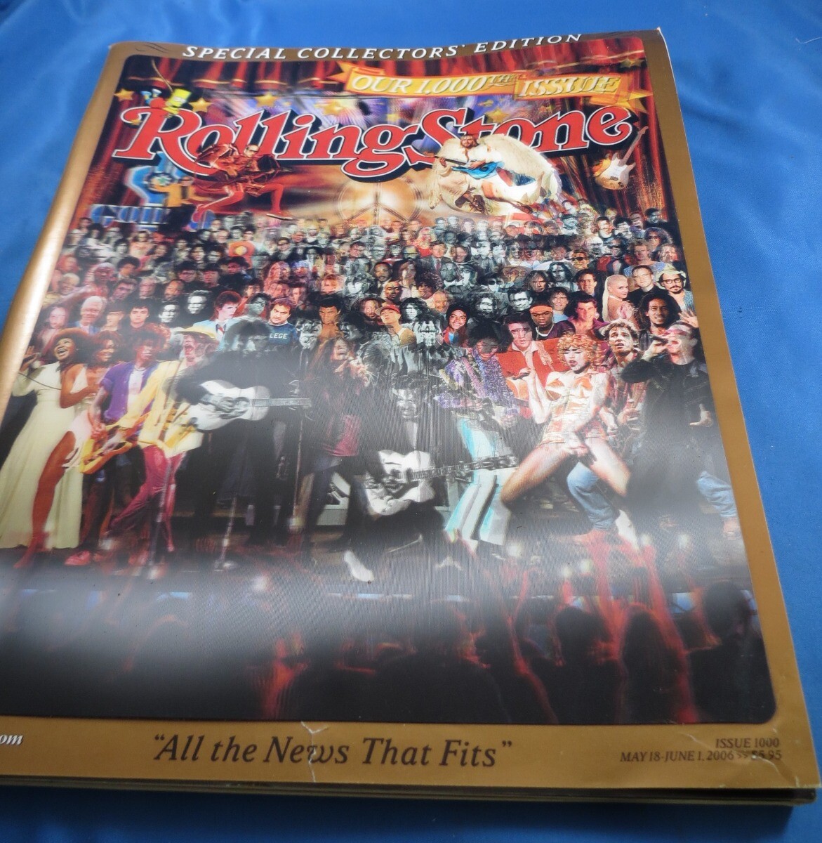 LOT OF 7 ROLLING STONE 1000th 3D ISSUE COVER lenticular ART 1000 2006 ...
