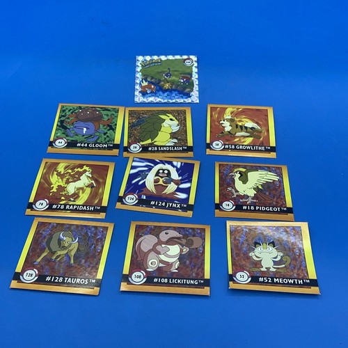 Pokemon 1999 Artbox Series 1 PRIZM Stickers Group Shot Pr09 plus 9 ...