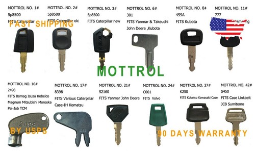 key Set 12 pcs 5P8500,K250,8398,14607,5p8500 old,new,2498,459,301,S405 ...