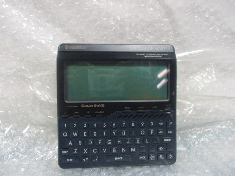 Franklin Language Master Speaking Dictionary Thesaurus Grammar Guide LM ...