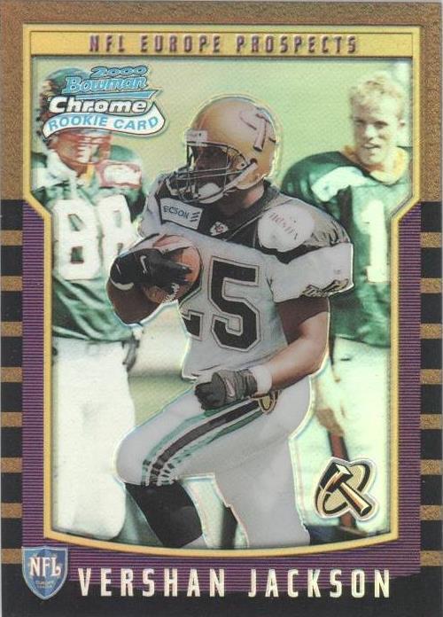 2000 Bowman Chrome - NFL Europe Prospects Vershan Jackson #150 ...