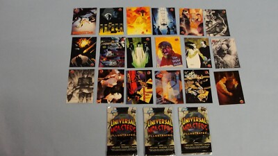 UNIVERSAL MONSTERS TOPPS ILLUSTRATED TRADING CARDS 18 CARDS & 3 ...