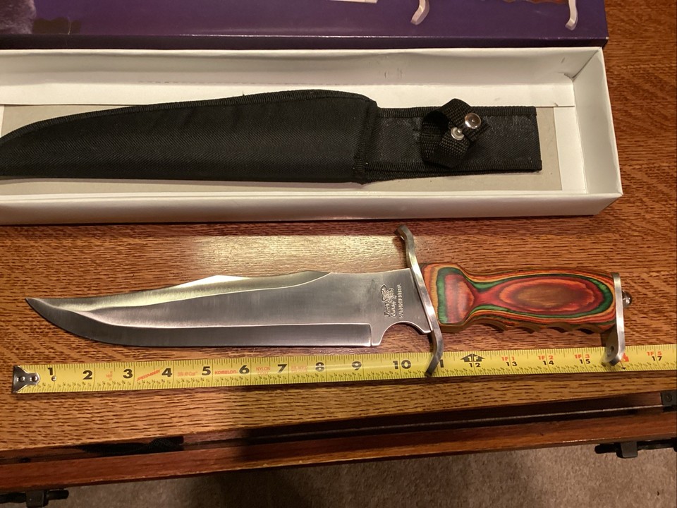 Frost Cutlery Howling Wolf II 16 1/2" Bowie Knife with Nylon Sheath | eBay