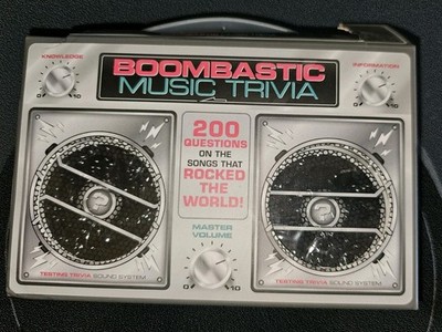 Boombastic Boombox Music Trivia Game Rock Songs Novelty Family Friends ...