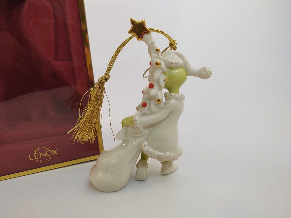Lenox Dr Seuss Grinch Christmas Ornament - Away With The Tree - with ...