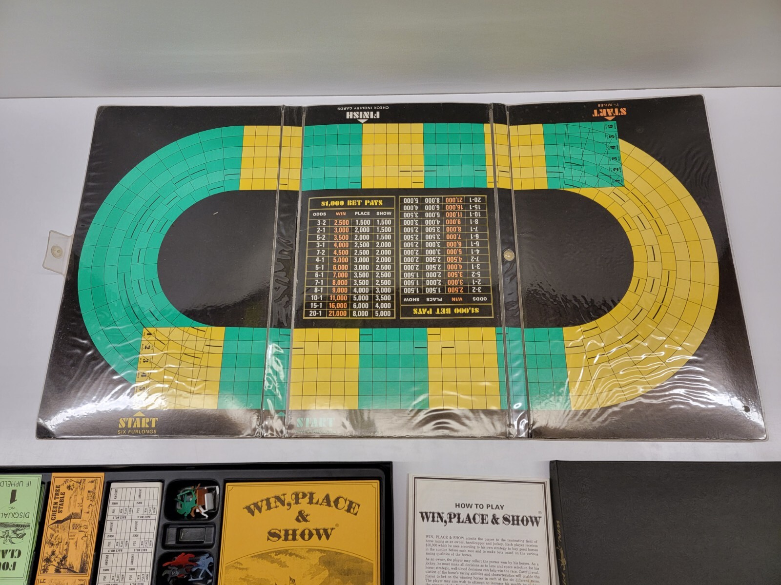 Vintage Win, Place & Show Horse Racing Game, 3M Sports, 1966 (New ...